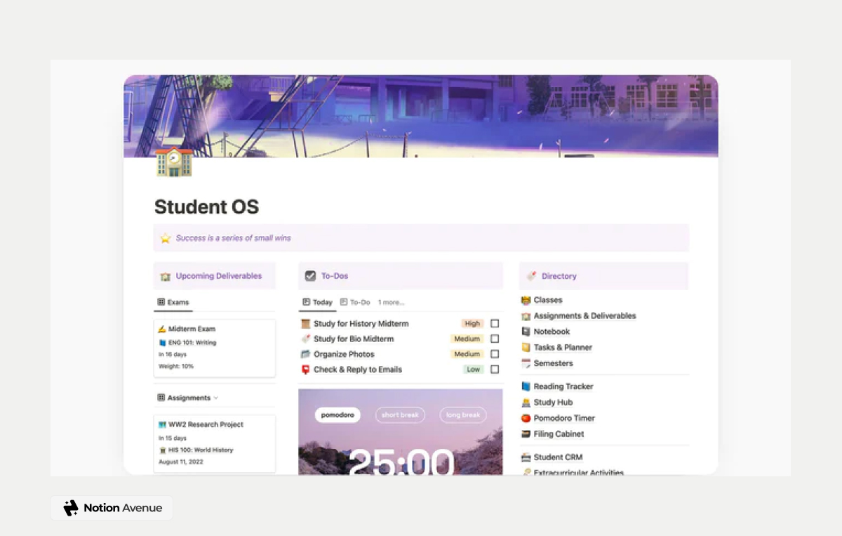 90+ Best & Free Notion Template for Students (Aesthetic & Easy to Use 2024)